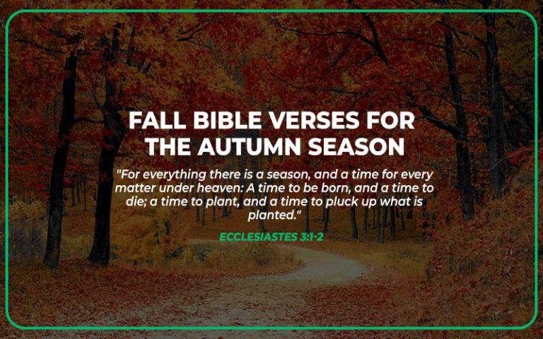 33 Fall Bible Verses for the Autumn Season - Scripture Savvy