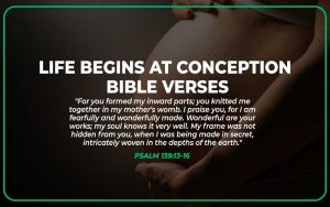 25 Life Begins at Conception Bible Verse - Scripture Savvy
