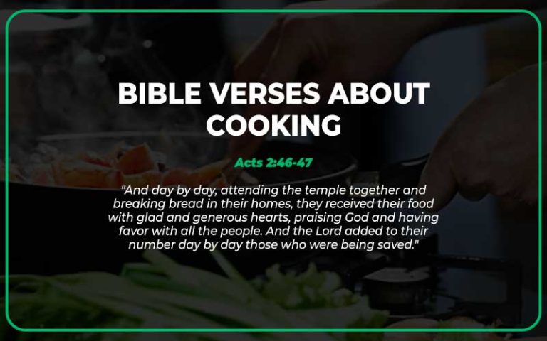 30 Important Bible Verses About Cooking - Scripture Savvy