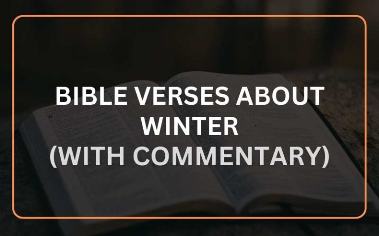 27 Bible Verses about Winter (With Commentary) - Scripture Savvy