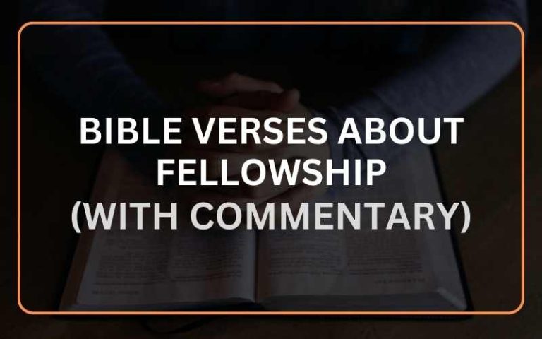 Top 20 Bible Verses About Fellowship (With Commentary) - Scripture Savvy