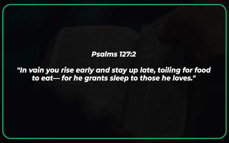 21 Important Bible Verses About Sleep (With Commentary) - Scripture Savvy
