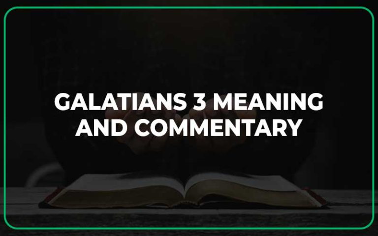 Galatians 3 Meaning and Commentary - Scripture Savvy