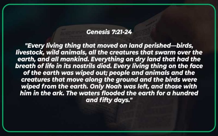 Genesis 7:21-24 Meaning and Commentary - Scripture Savvy