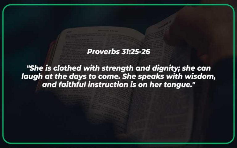 Proverbs 31:25-26 Meaning and Commentary - Scripture Savvy