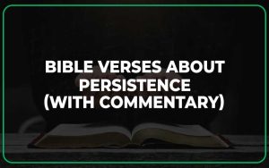 25 Bible Verses About Persistence (With Commentary) - Scripture Savvy
