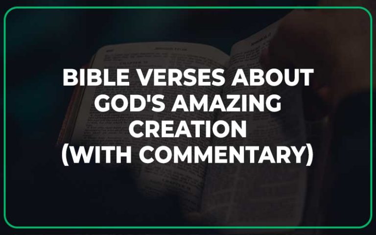 25 Bible Verses About God’s Amazing Creation (With Commentary) - Scripture Savvy